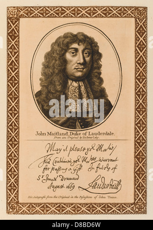 John Maitland, Duke of Lauderdale, Scottish politician, late 17th or ...
