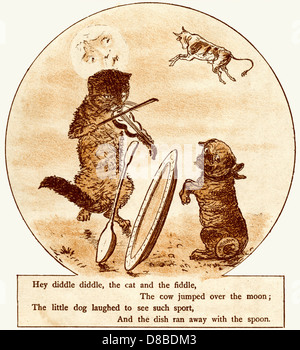 Hey diddle diddle, the cat and the fiddle Stock Photo - Alamy