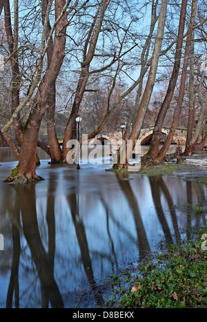 The old stone, arched bridge of Angista ("Aggista"), Angitis ("Aggitis ...