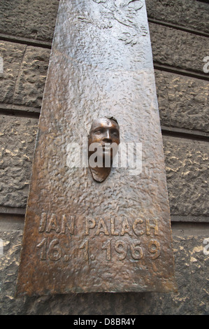Prague - Namesti Jana Palacha - Jan Palach square - the car and the ...