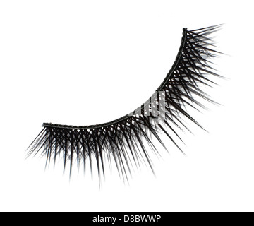 false eyelashes cut out onto a white background Stock Photo - Alamy