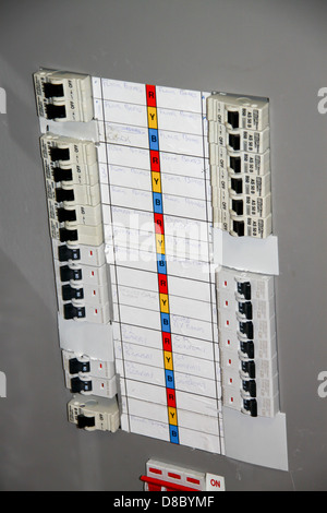 An electrical distribution and breakers Stock Photo - Alamy
