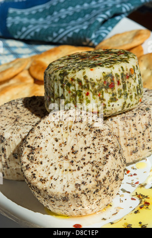 Maltese gbejnet (peppered / herby cheese from Gozo), with galetti ...