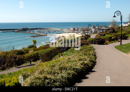 Lyme Regis and Langmore Gardens Stock Photo - Alamy
