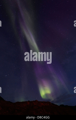 Kulusuk in Greenland at night Stock Photo - Alamy