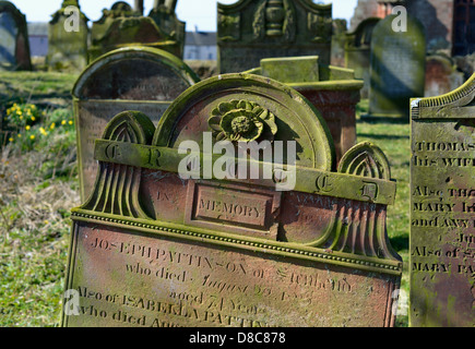 Gravestones. Church of St. Mary Holme Cultram. Abbeytown, Cumbria ...