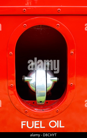 Close-up of red bus Stock Photo - Alamy