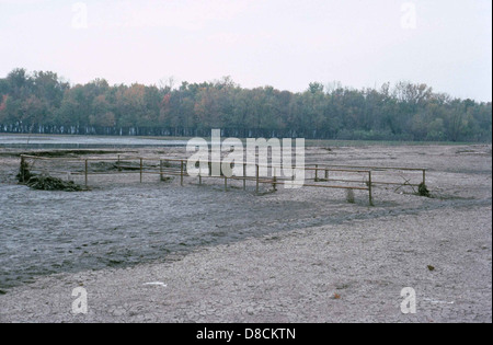 Flood damage ditch siltation Stock Photo - Alamy