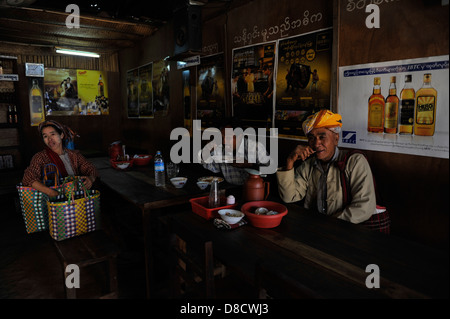 restaurant at Aungban market,Shan State Stock Photo - Alamy