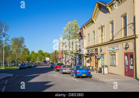 Village of Hammondsport in the Finger Lakes region of New York State ...