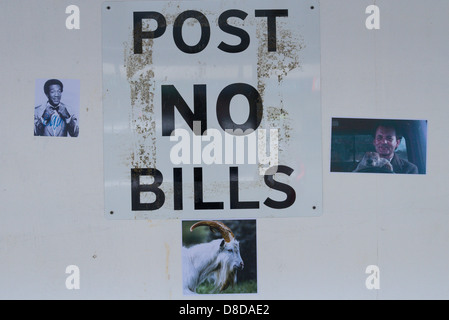 Post No Bills Sign Stock Photo - Alamy