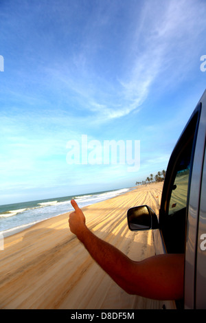 beach drive on allroad car Stock Photo - Alamy