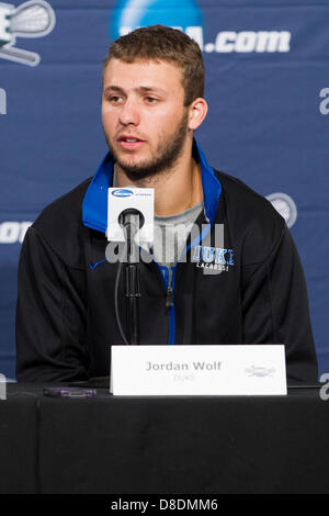 May 26, 2013: Duke Blue Devils head coach John Danowski takes questions ...