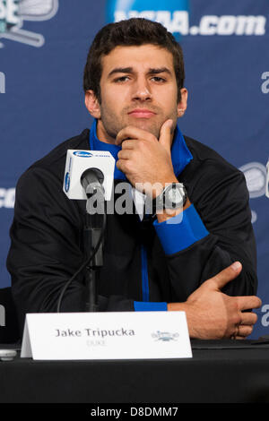 May 26, 2013: Duke Blue Devils head coach John Danowski takes questions ...