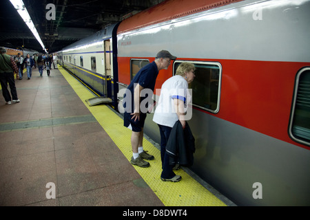 Grand Central Station Parade of trains event Stock Photo - Alamy