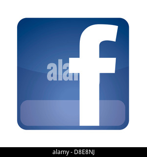 Facebook logo icon flag symbol Stock Photo - Alamy
