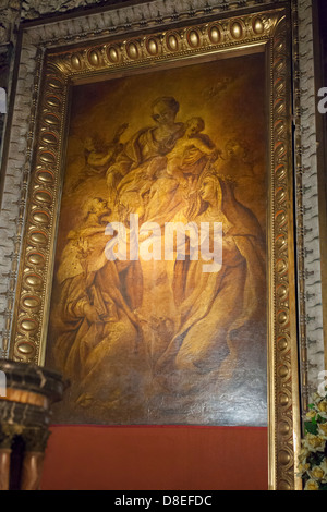 The altarpiece of the Capranica chapel,basilica of Saint Mary above ...