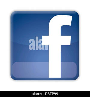 Facebook logo icon flag symbol Stock Photo - Alamy
