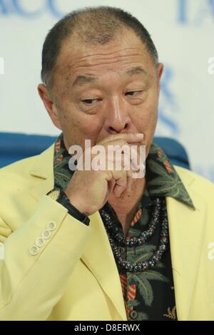American-Japanese actor Cary Hiroyuki Tagawa with a classic Kazakh whip ...