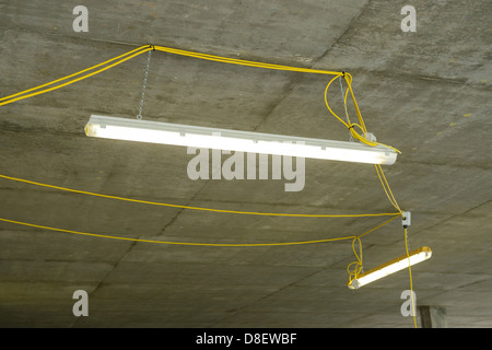 Temporary lighting at construction site Stock Photo - Alamy