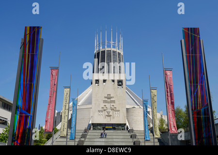 Roman Catholic Metropolitan Cathedral, Liverpool, England, UK Stock ...