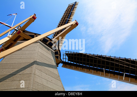 Top of windmill against a blue sky Stock Photo - Alamy