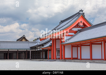 Inner yard and Nikka-mon-gate of main ceremonial hall Shishinden in ...