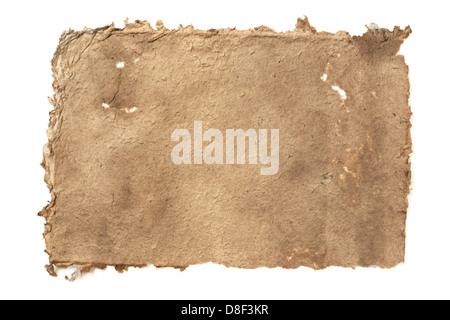 sheets of blank, white, rough, handmade watercolor paper with rough ...