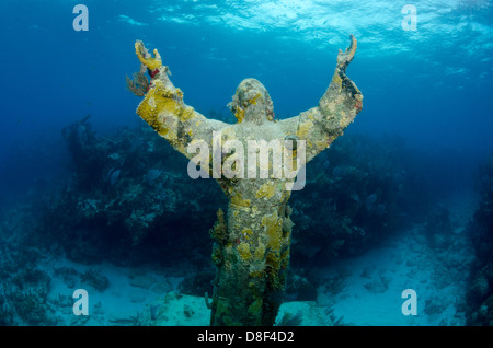 The iconic Christ of the Abyss statue in Key Largo, Florida Stock Photo ...