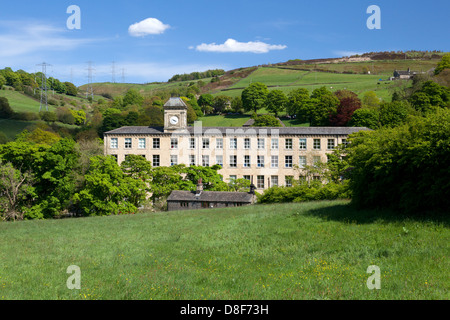 Rishworth Palace, a former mill converted to apartments, Rishworth ...
