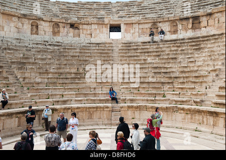 North Theatre Of Jerash, Jordan Stock Photo - Alamy