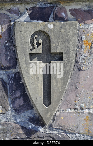 Pilgrim's staff, symbol, monastery, church, inn, pilgrimage station ...