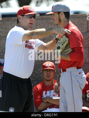 May 28, 2013 - Albuquerque, NM, U.S. - UNM pitcher Jake McCasland looks ...