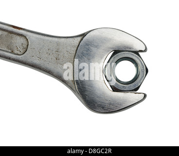 Wrench and nut Stock Photo - Alamy