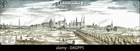 Panorama of Berlin, 17th century, Germany, Europe Stock Photo - Alamy