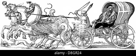 transport / transportation, road, carriage, 17th century, heavy coach ...
