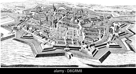 Panorama of Berlin, 17th century, Germany, Europe Stock Photo - Alamy