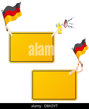 Illustration of Germany Team Badge for Football Tournament Stock Photo ...