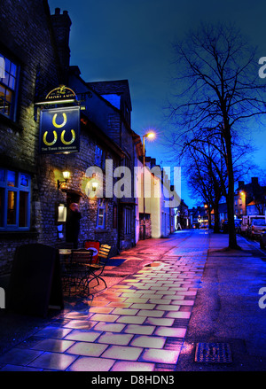The Three Horseshoes Pub Stock Photo - Alamy