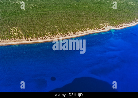 Aerial panorama of island Olib in Zadar area Stock Photo - Alamy
