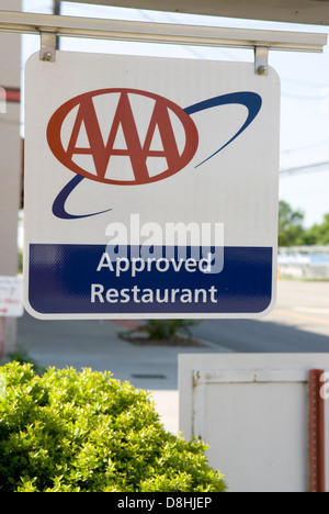AAA Approved Restaurant Sign USA Stock Photo - Alamy