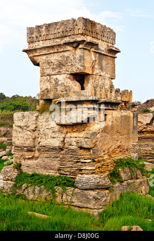 Amrit (Marathus). An ancient Phoenician site south of Tartus. Temple of ...