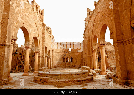 Church ruins at the desert ruins of Rasafa, Syria Stock Photo - Alamy