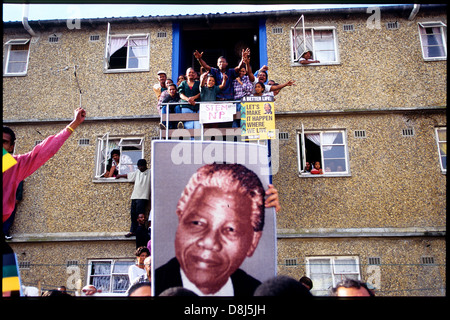 ANC election rally,Macassar,Cape Town,1994 Stock Photo - Alamy