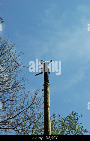 Uprighting on the Pamper Pole Stock Photo - Alamy