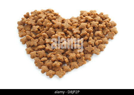 Pet food heart Stock Photo - Alamy