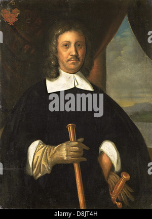 JAN van RIEBEECK (1619-1677) Dutch colonial administrator arriving at ...