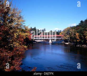River Saco during the ‘Fall’, New Hampshire, United States of America ...