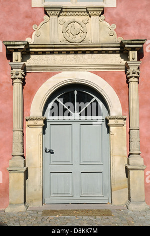 outdoor front door of a german house Stock Photo - Alamy