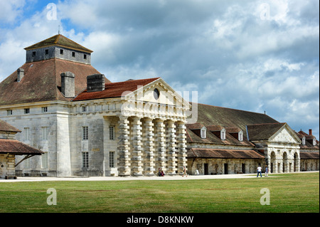Arc-et-Senans, Saline Royal, 1779 von Claude-Nicolas Ledoux erbaut ...